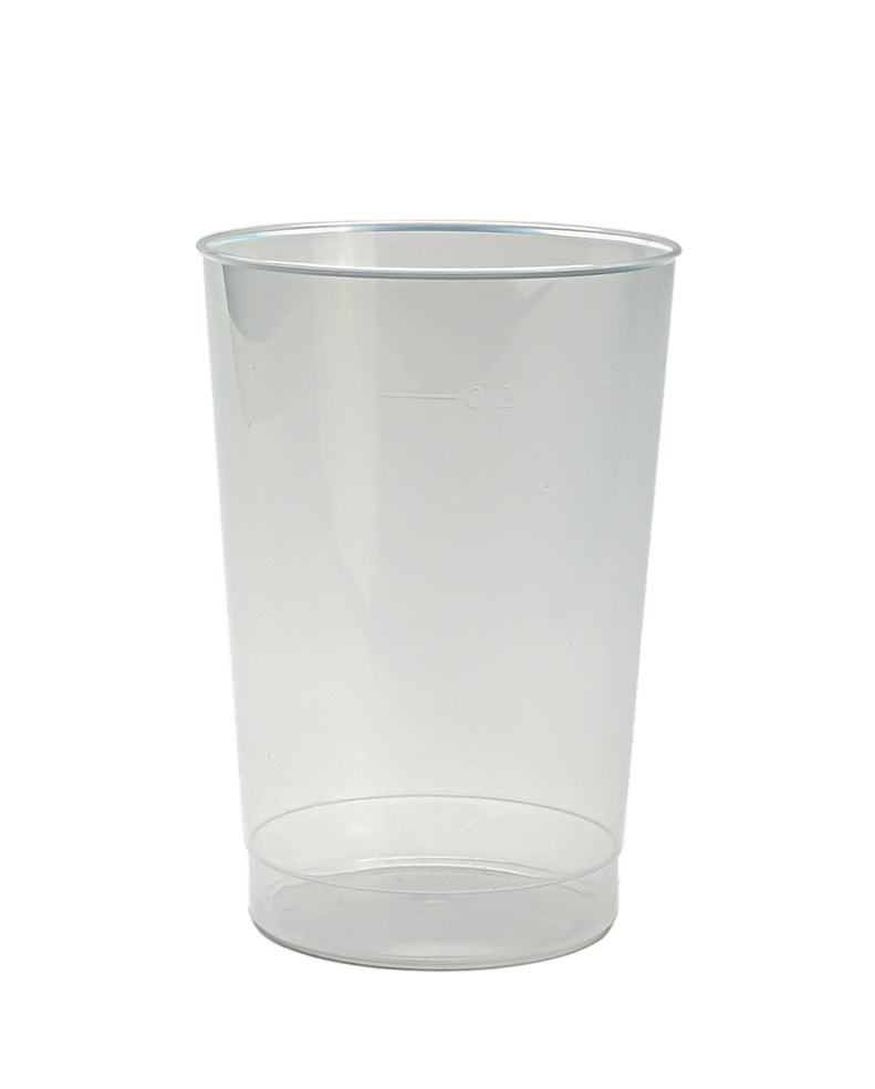 Trinkbecher aus PP, transparent, 2 dl, Mono-Cup Partybedarf.ch
